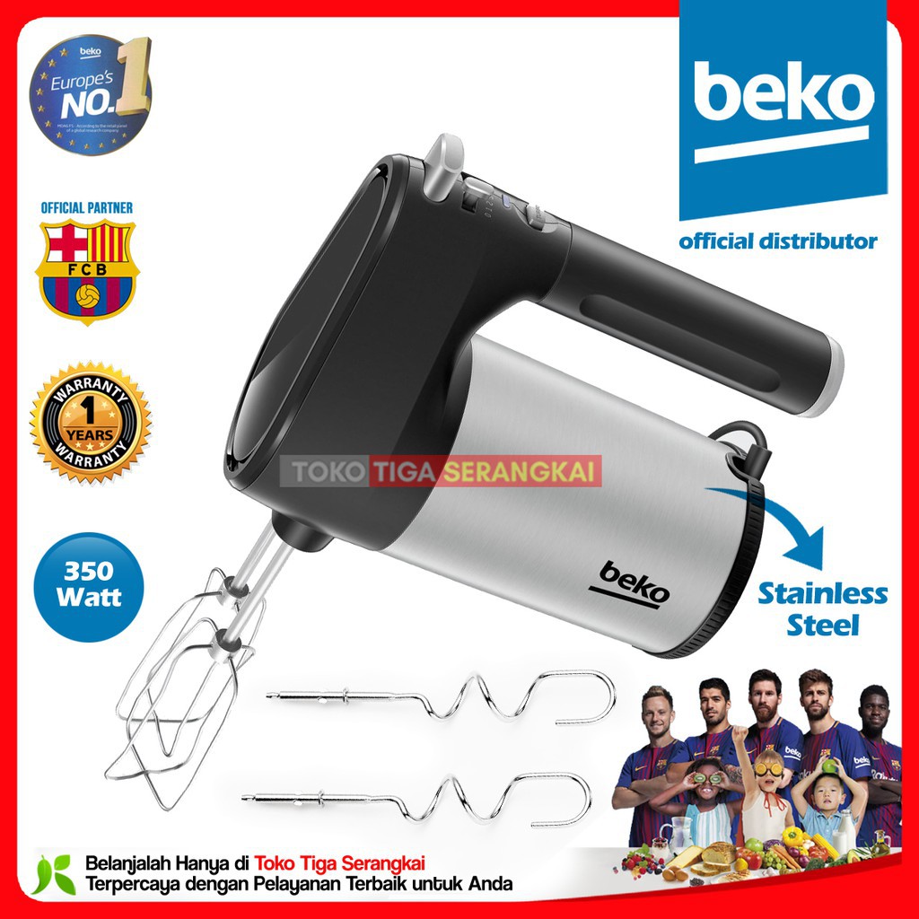 Jual Beko Hand mixer Stainless HMM 7350 X | Shopee Indonesia