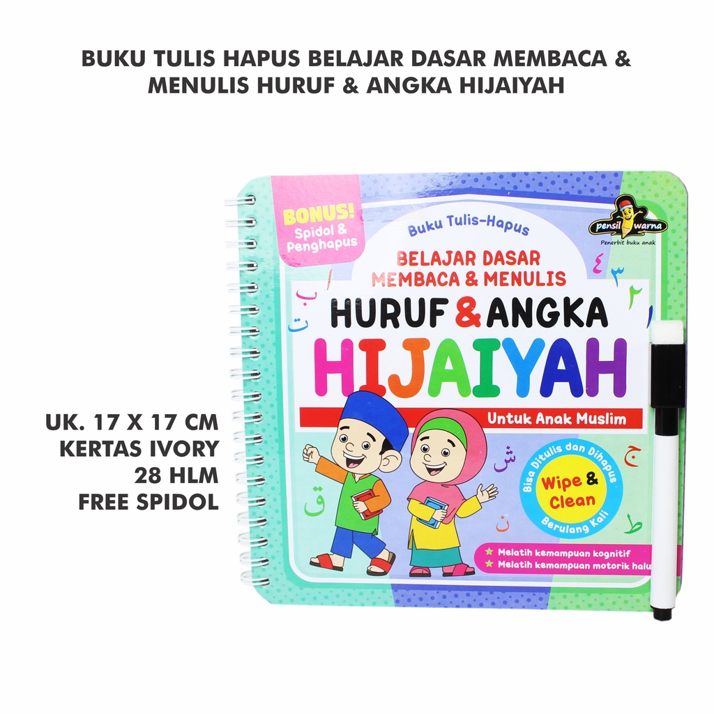 Jual Buku Belajar Menulis Huruf Dan Angka - Wipe And Clean Huruf dan ...