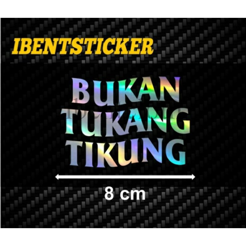 Jual STICKER HOLOGRAM BUKAN TUKANG TIKUNG | Shopee Indonesia