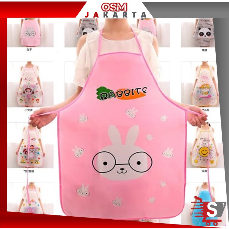 Jual OSM JKT H191 Apron / Ceremek Dapur Karakter / Alat Perlengkapan ...