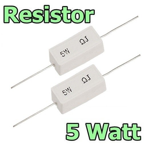 Jual Resistor 5Watt Putih Kotak Resistor 5 Watt Resistor Keramik Putih 5W Toleransi 5% | Shopee ...