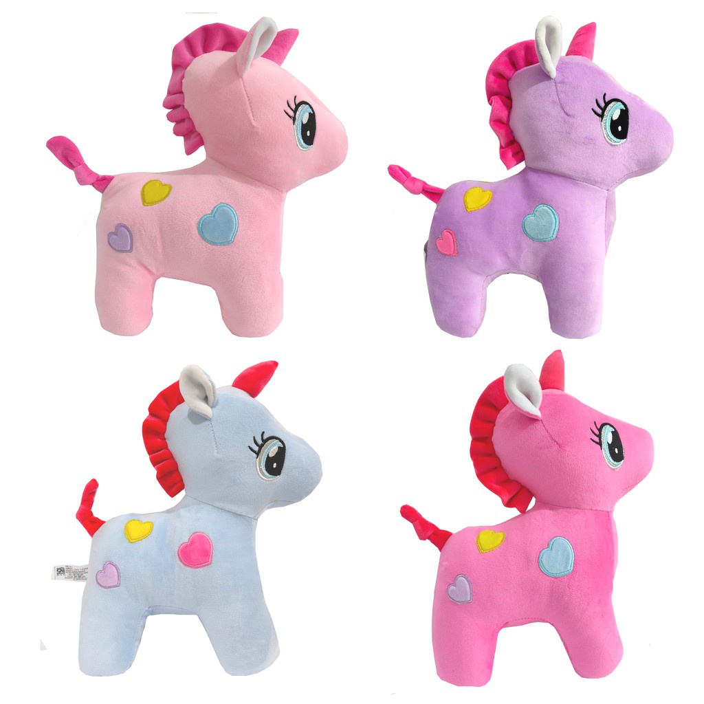 Jual Boneka Unicorn Warna Warni Mini Bertanduk/Boneka Kuda Pony Terbaru ...