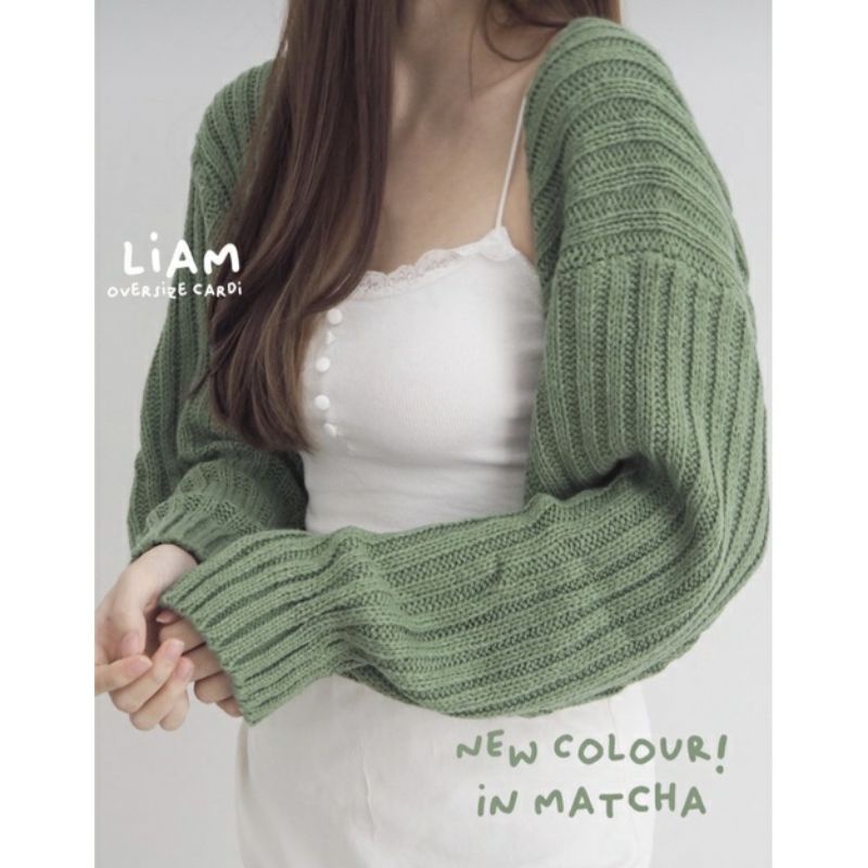 Jual Bolero Rajut Wanita Liam Oversize Crop Cardigan Crop Outer 7 Gate | Shopee Indonesia