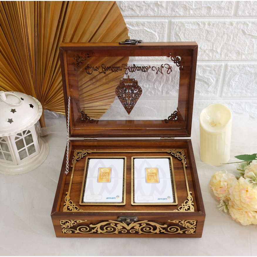 Jual Kotak Box Logam Mulia untuk kado pensiun, kenang kenangan | Shopee ...