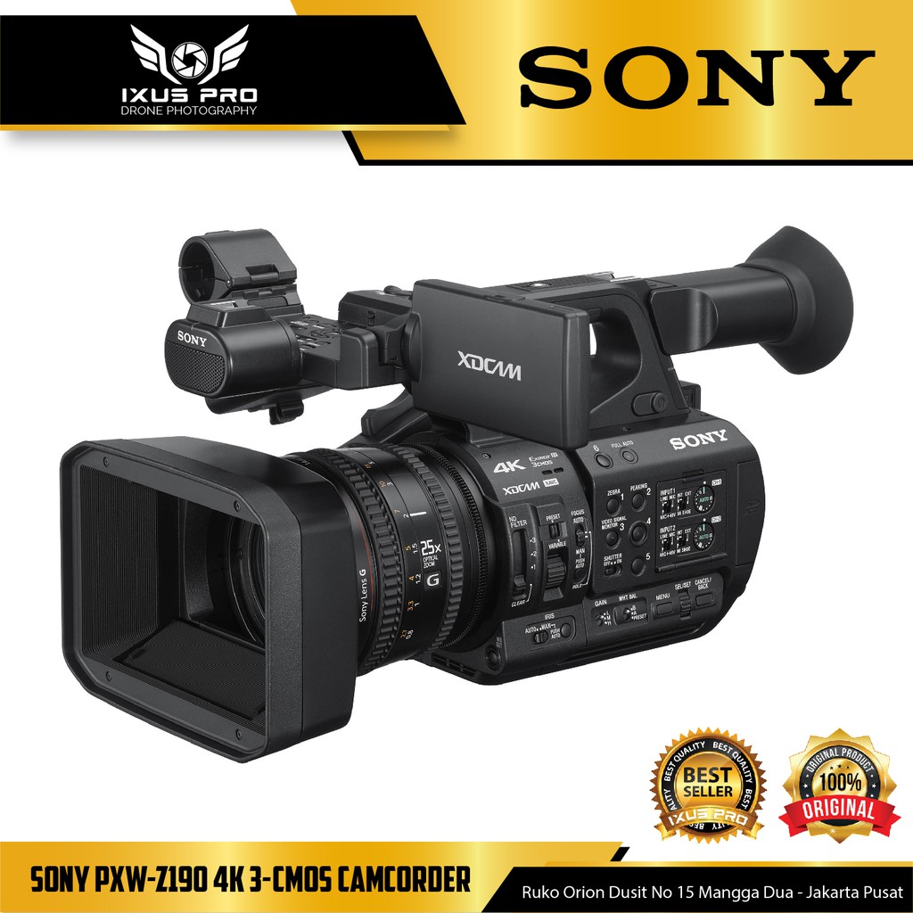 Jual Sony PXW-Z190 4K 3-CMOS 1/3" Sensor XDCAM Camcorder | Shopee Indonesia