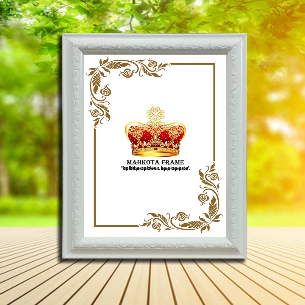 Jual Bingkai Figura Frame(25x35 cm ) Ukir gold/coklat/silver/putih gold ...