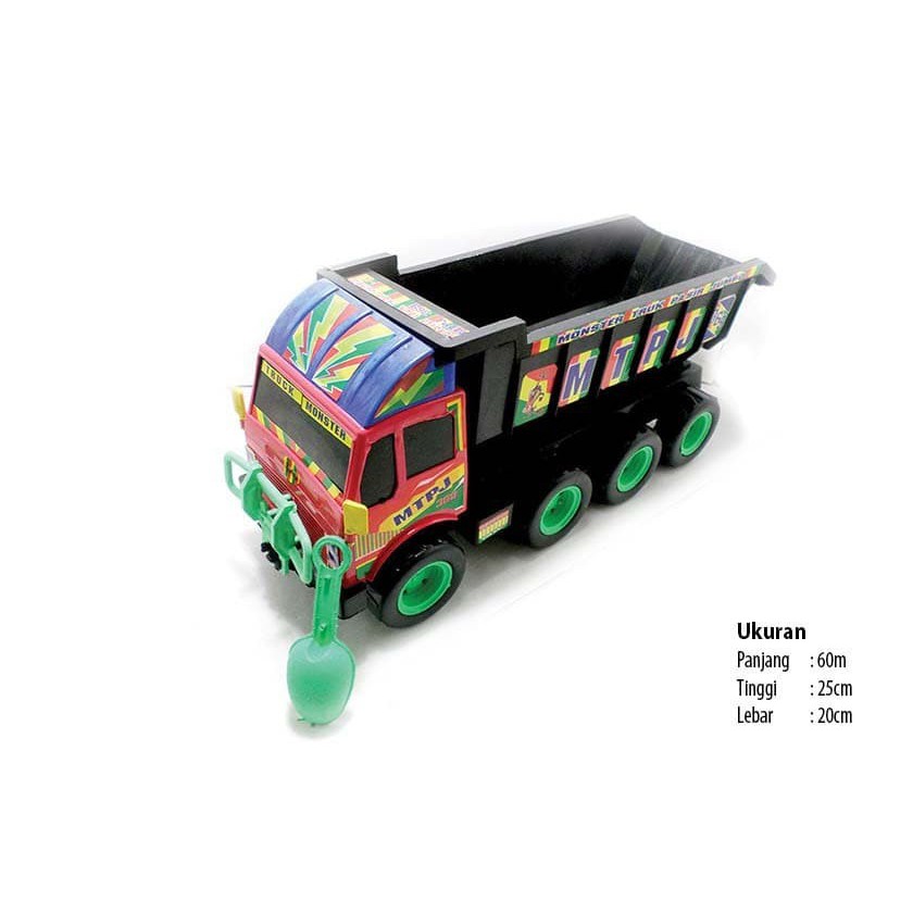 Jual Mainan Mobil Truk Bak Ukuran Besar MTPJ 60 Cm dan Serokan | Shopee ...