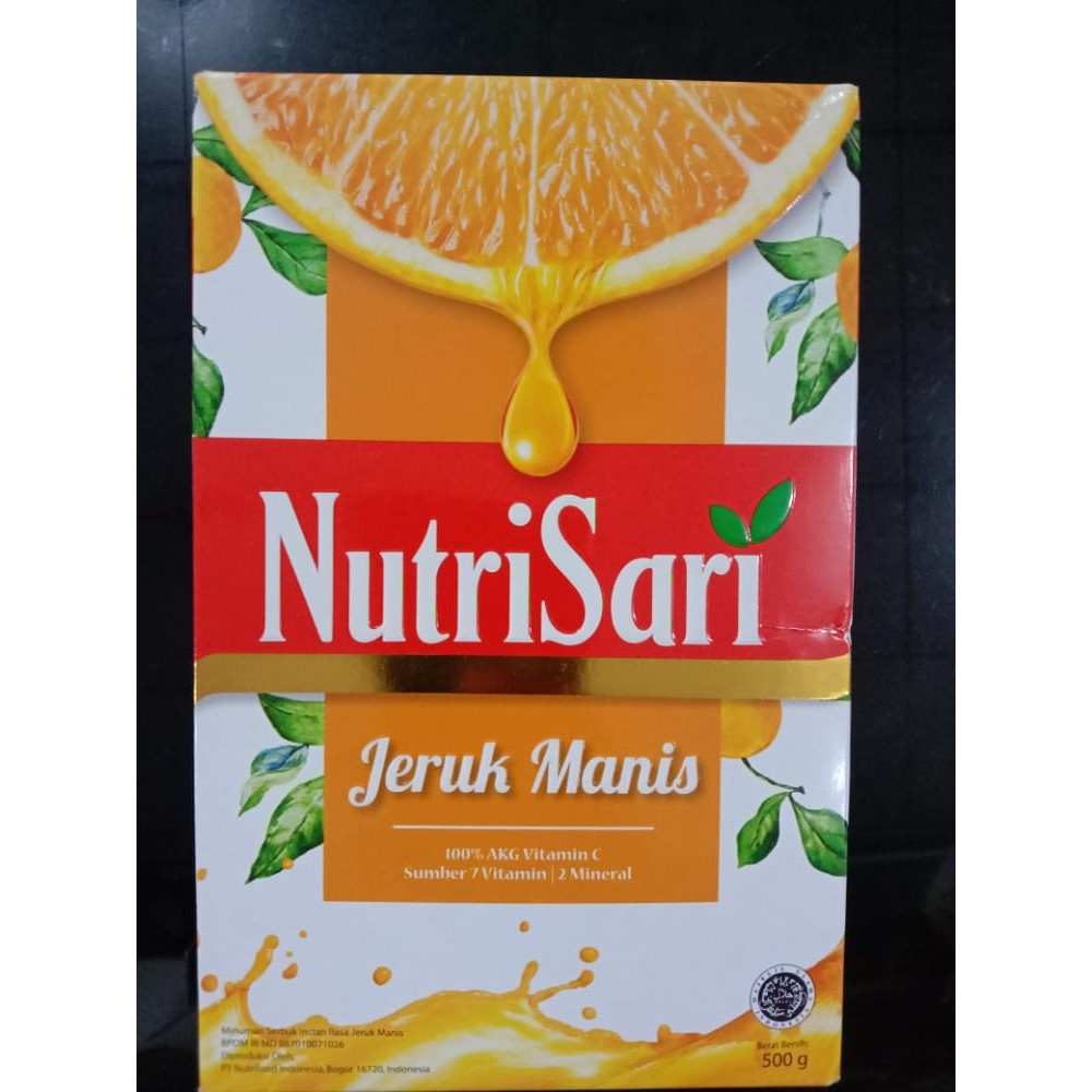 Jual NUTRISARI JERUK MANIS KOTAK 500 GR | Shopee Indonesia