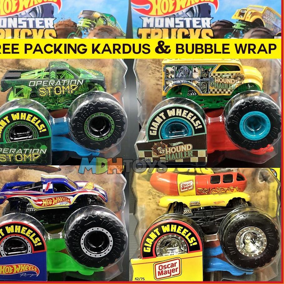 Jual HOT WHEELS MONSTER TRUCKS INCLUDES CRUSHABLE CAR BIG FOOT DONKEY ...