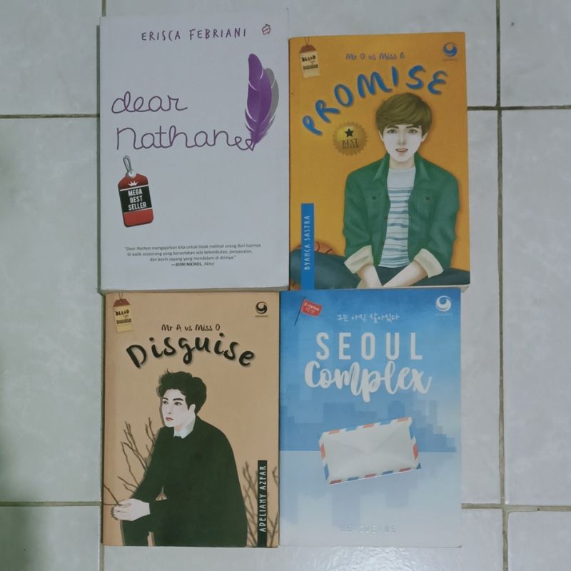 Jual Novel Preloved dear nathan seoul complex disguise promise byanca sastra Mr o Mr a Miss b ...