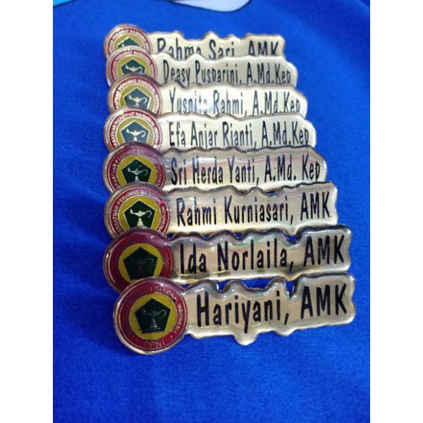 Jual nama dada dokter name tag dokter bidan pns kantor | Shopee Indonesia