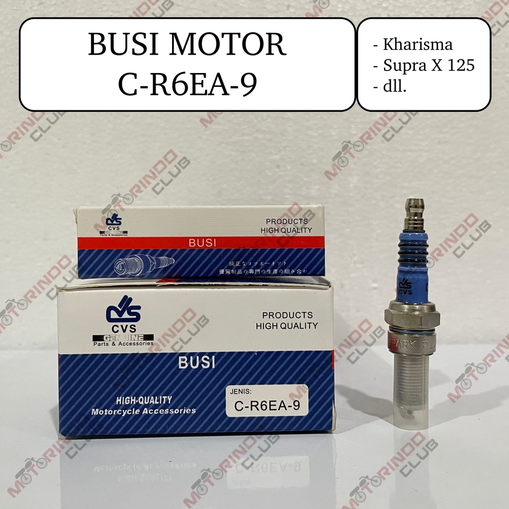 Jual Busi Motor CR6EA9 isi 10 pcs merek CVS ( Supra x 125 , Kharisma ...