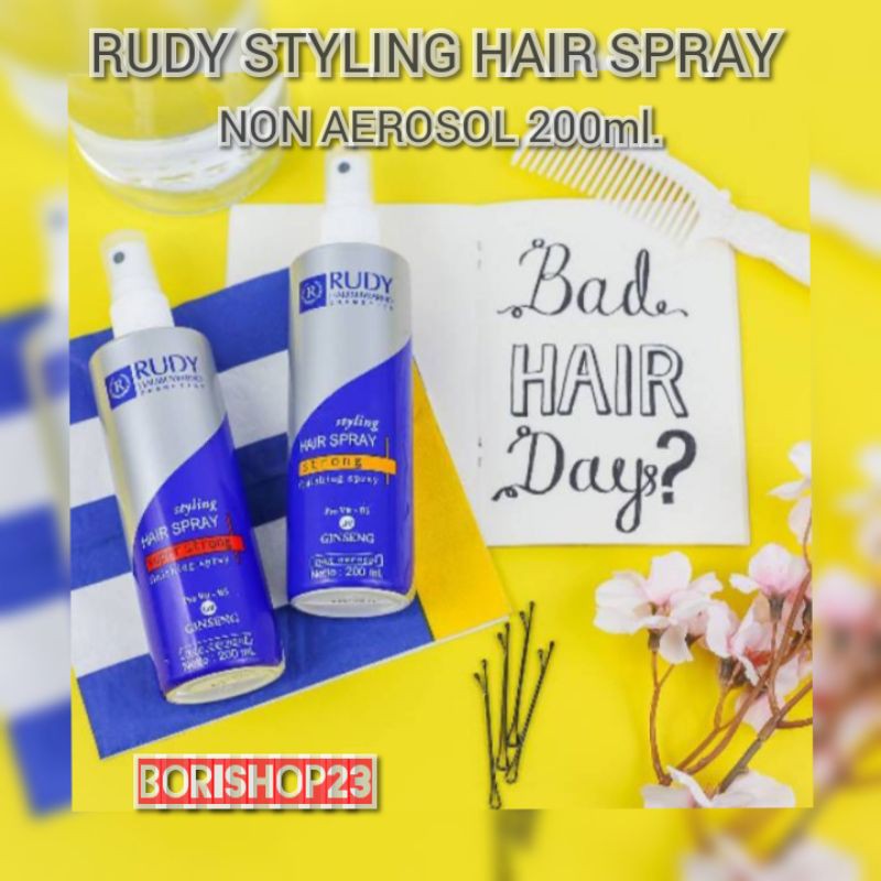 Jual RUDY STYLING HAIR SPRAY NON AEROSOL 200ml | Shopee Indonesia