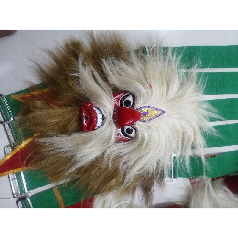 Jual Topeng Bujang Ganong - Topeng Mahkota Barong - Topeng kayu Adat ...