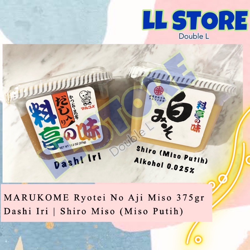 Jual MARUKOME Miso Ryotei No Aji Dashi Iri Shiro 375g | Shopee Indonesia