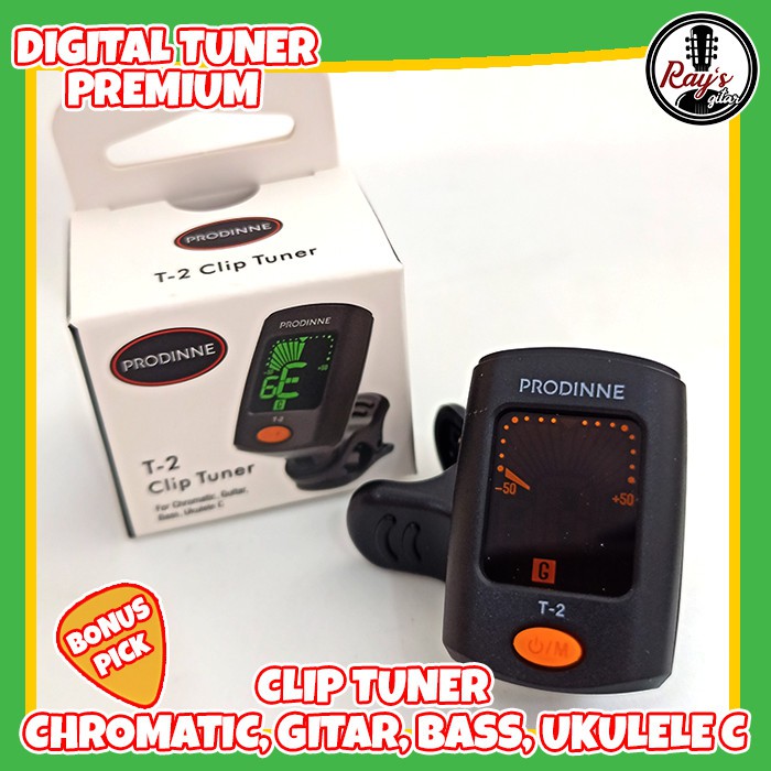 Jual Tuner Gitar Digital Alat Stem Gitar Mini Clip Guitar Tuner ...