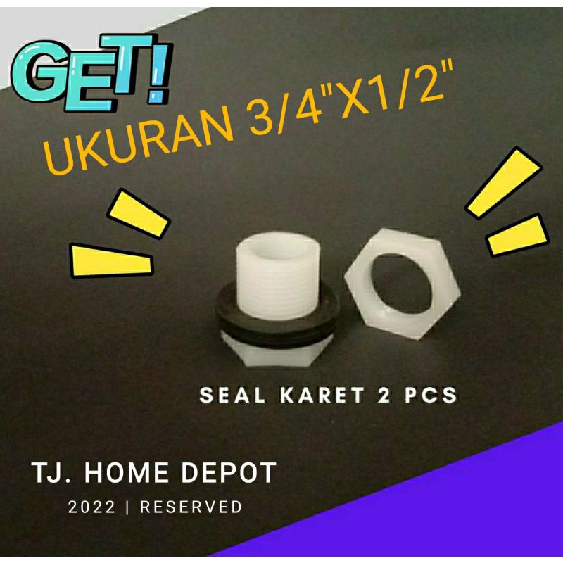 Jual Mur Tandon PVC 1/2" X 3/4" Moor Torn PVC Nepel Tanki Air | Shopee ...