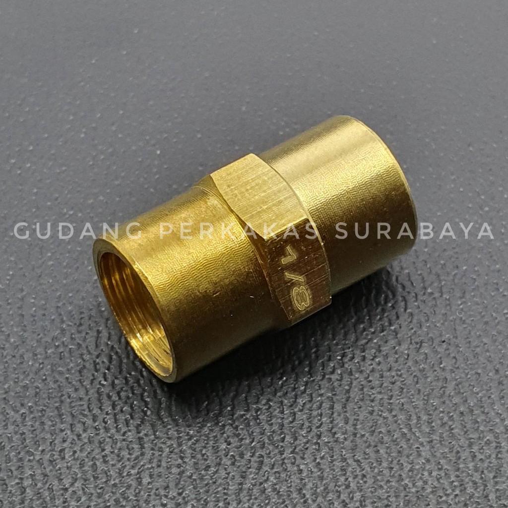 Jual SAMBUNGAN PIPA F 1/8 x F 1/8 PIPE CONNECTOR FITTING PIPA 1/8 ...