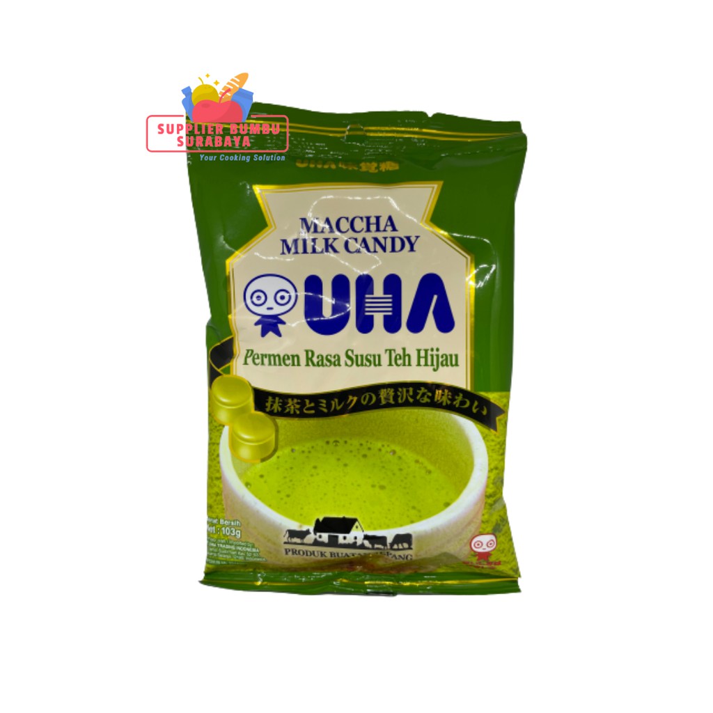 Jual UHA Matcha Milk Candy / Permen Rasa Green Tea 103g | Shopee Indonesia