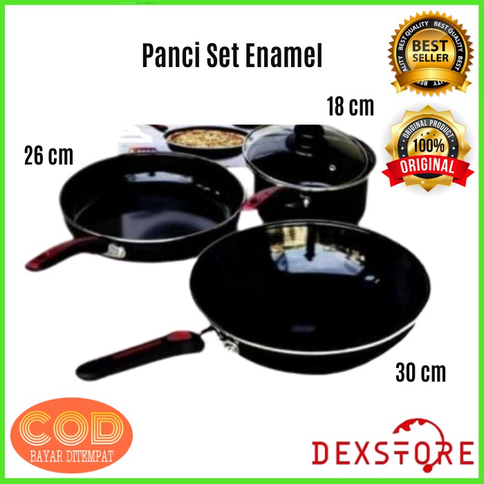 Jual Panci / wajan / panci set / panci set murah / panci enamel / panci penggorengan / teflon ...