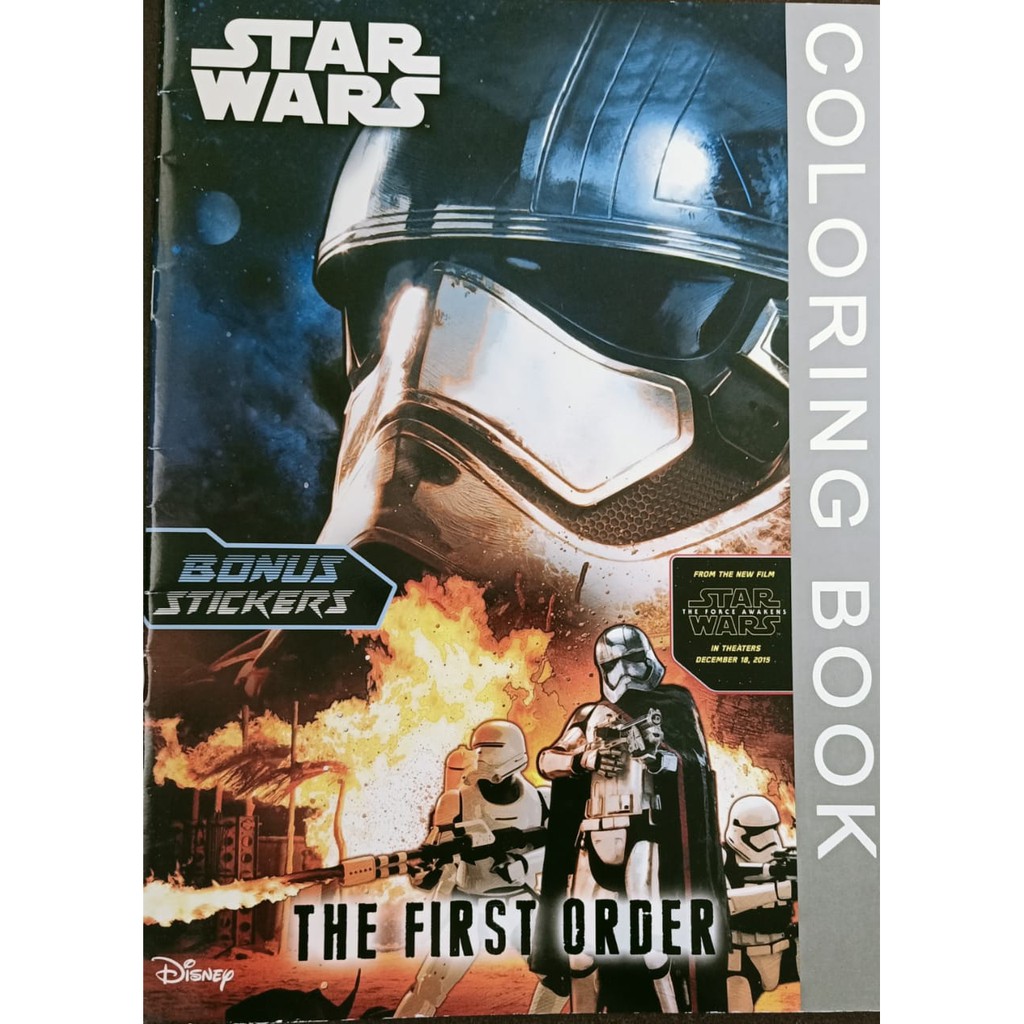 Jual Buku Mewarnai/ Coloring Book Star Wars " The First Order"+ Bonus ...