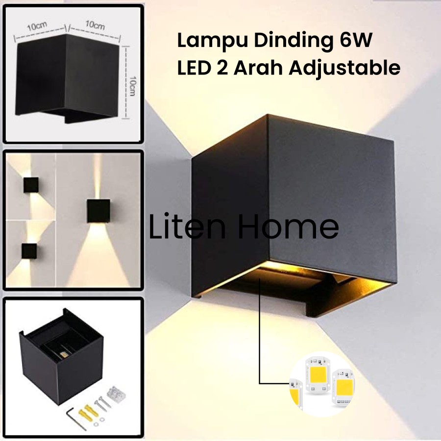 Jual Lampu Dinding Taman LED 2 Arah 6w 6 Watt / Wall Light Outdoor ...