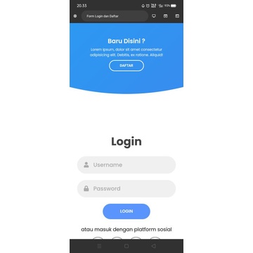 Jual Form login & daftar responsif | Shopee Indonesia