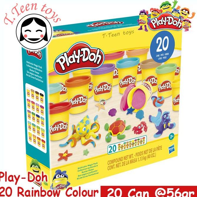 Jual Produk Anak Playdoh 20 Pack Colours Rainbow O Doh / Play Doh ...