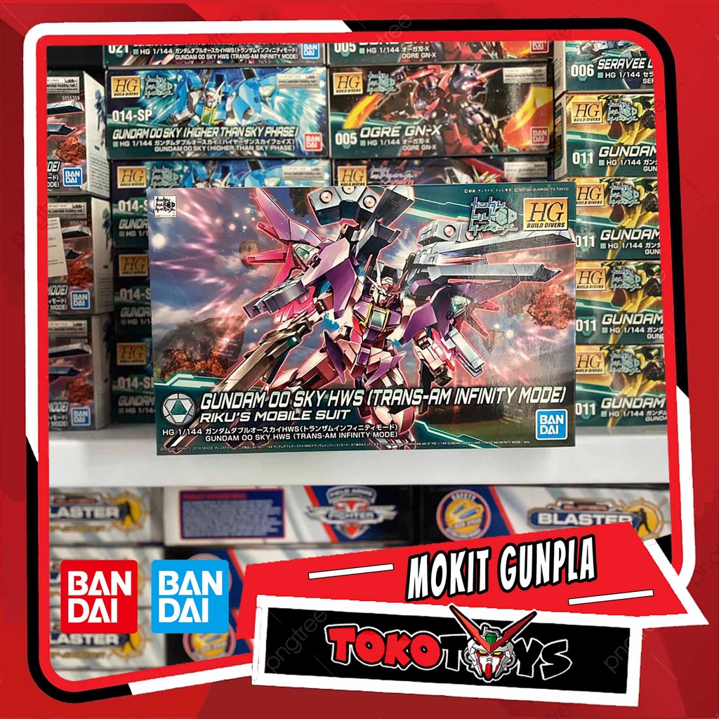 Jual BANDAI 1/144 HGBD GUNDAM 00 SKY HWS (TRANS-AM INFINITY MODE ...