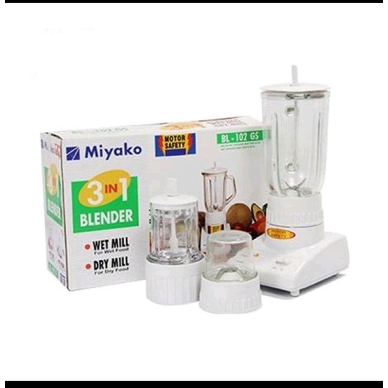 Jual Blender Miyako BL-102 GS Gelas 3 IN 1 (1L) | Shopee Indonesia Jual Blender Miyako BL-102 GS Gelas 3 IN 1 (1L) | Shopee Indonesia