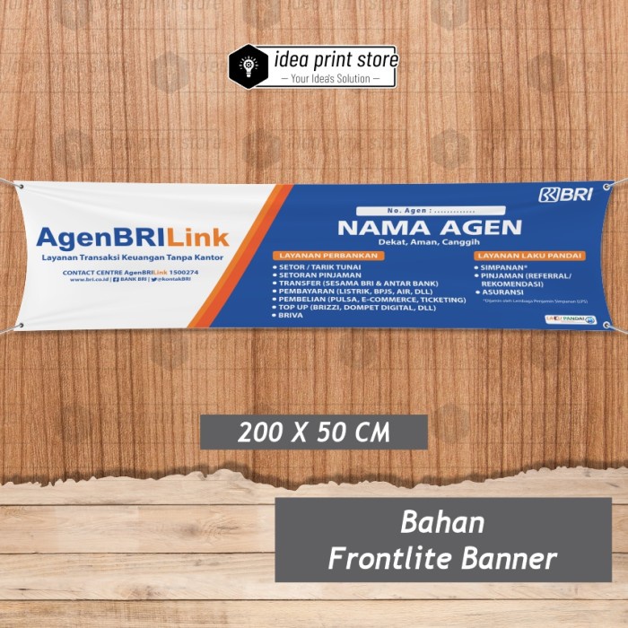 Jual SPANDUK BRILINK 2X0.5M BANNER BANK BRI MURAH CEPAT IDEAPRINTSTORE ...