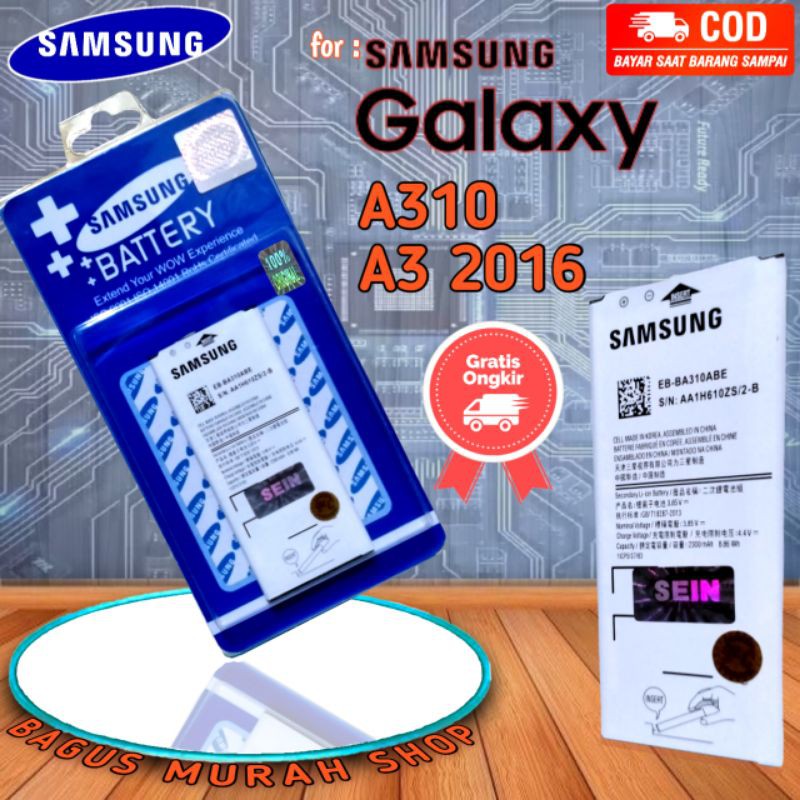 Jual Baterai Samsung Galaxy A310 A3 2016 Batre Battery HP GALAXY A32016 EB-BA310ABE ORIGINAL ...