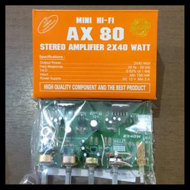 Jual Kit Ax 80 Stereo Amplifier 2X40 Watt | Shopee Indonesia