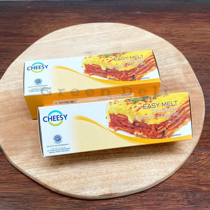 Jual Cheesy Easy Melt Cheddar Cheese 500 Gram | Shopee Indonesia