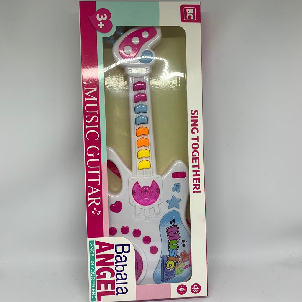 Jual Mainan alat musik anak electric gitar / gitar angel | Shopee Indonesia