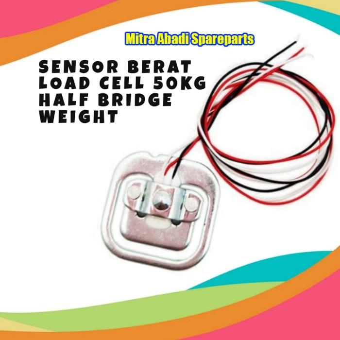 Jual SENSOR BERAT LOAD CELL 50kg Half Bridge Weight Resistance Strain ...