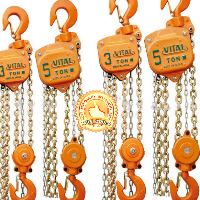 Jual Chain Block Merk VITAL 3 Ton x 12 Meter - Made In Japan | Shopee ...