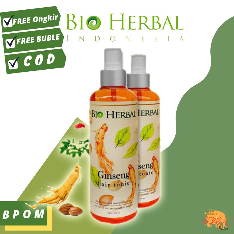 Jual PERAWATAN RAMBUT BIO HERBAL HAIR TONIC GINSENG PENUMBUH RAMBUT ...