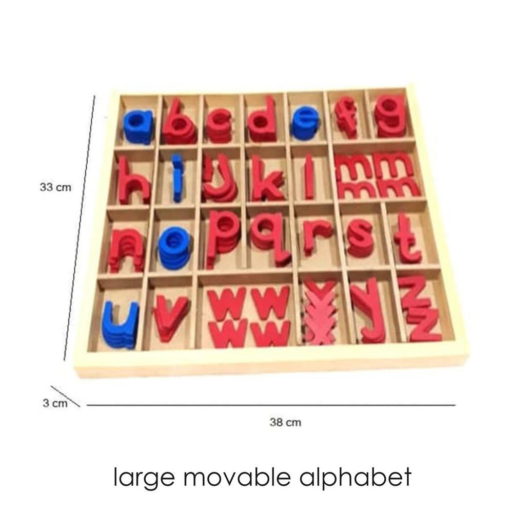 Jual Jual Large Movable Alphabet Mengenal Montessori Alphabet Best ...