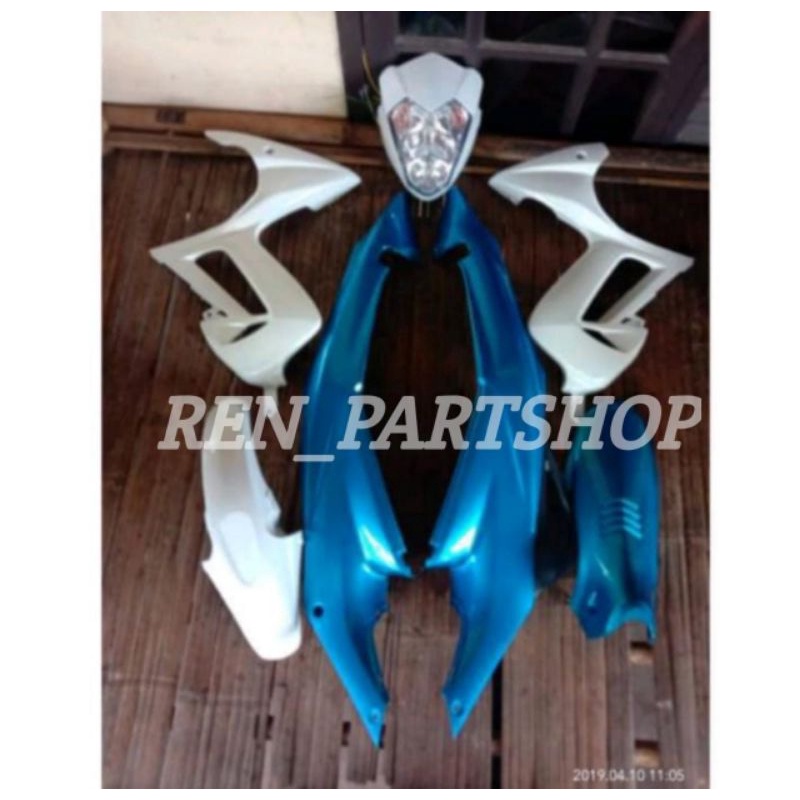 Jual Cover body satria fu Thailand lama old Kinjeng fullset halus biru ...