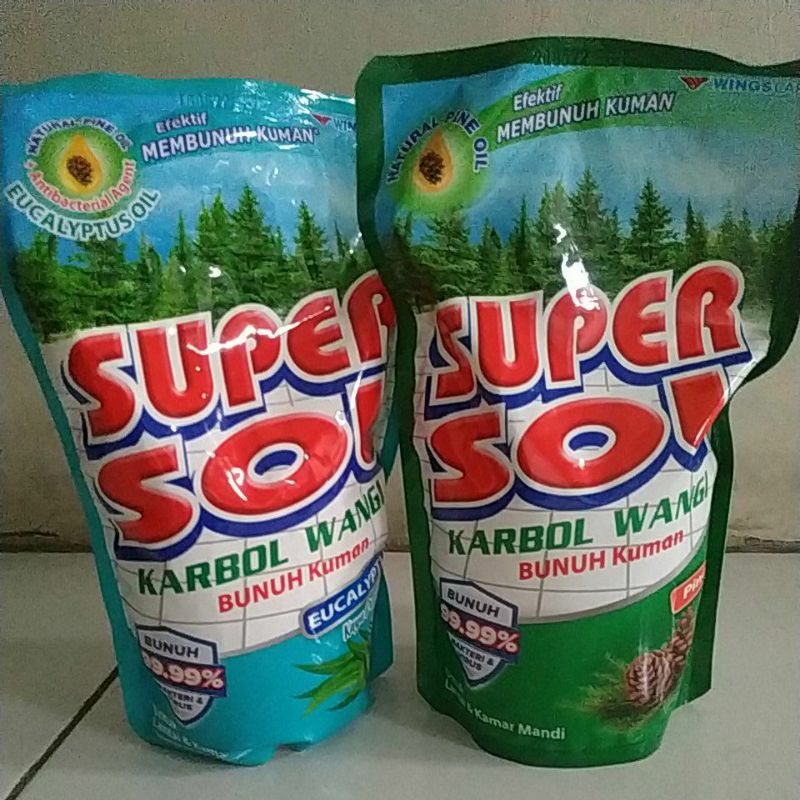 Jual SUPERSOL // Super Sol Karbol Wangi 800ml | Shopee Indonesia