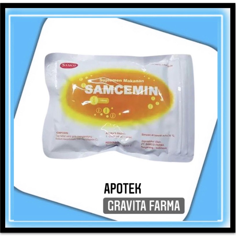 Jual Samcemin - vitamin C 100 mg isi 100 tablet | Shopee Indonesia