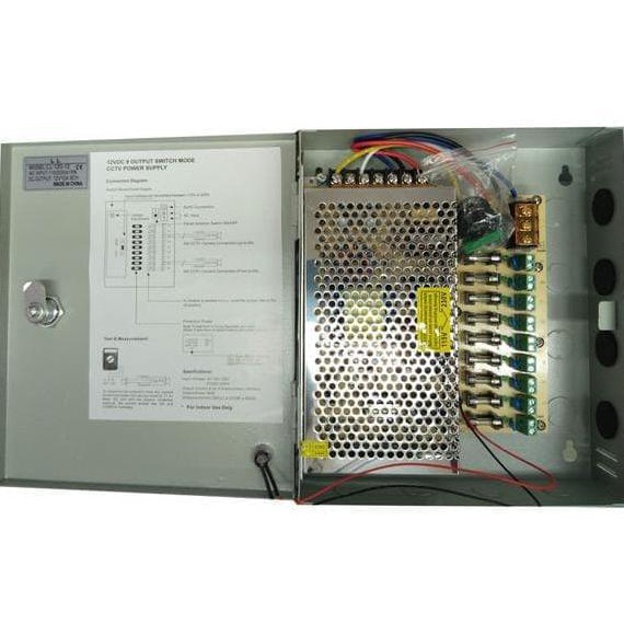 Jual OPEN DS Power Supply 12V 10A Box / Central box cctv | Shopee Indonesia