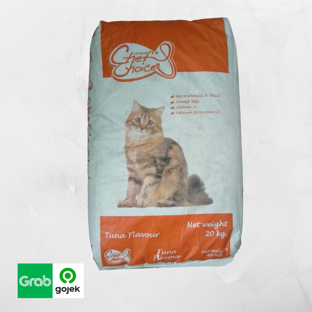 Jual CHEF CHOIZE CAT FOOD RASA TUNA 20KG KHUSUS GOSEND/GRAB MAKANAN ...