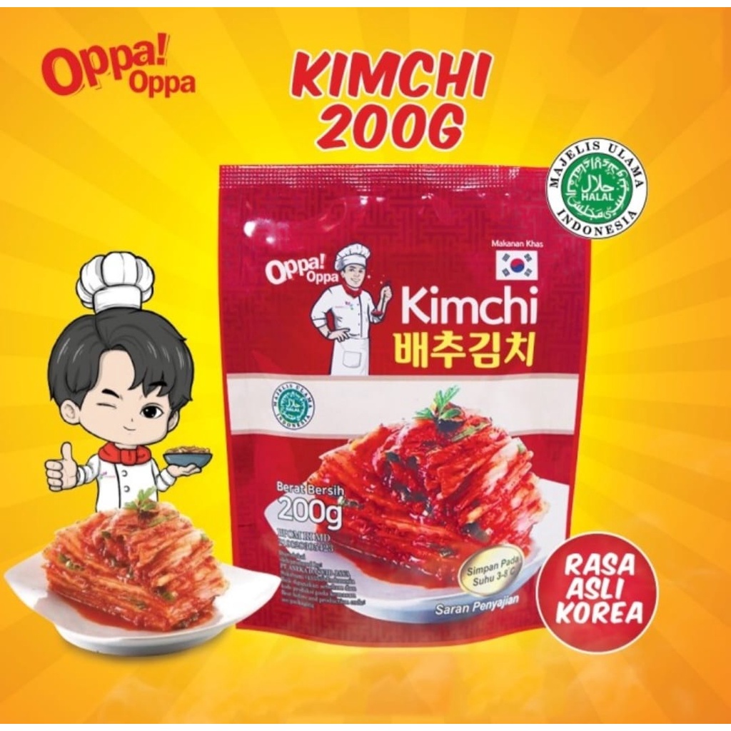 Jual Kimchi Oppa! Oppa Makanan Tradisional Korea 200gr | Shopee Indonesia
