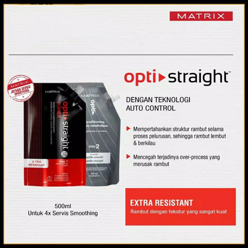 Jual MATRIX SMOOTHING 500 ML/NEUTRALIZER 500 ML (PELURUS RAMBUT ...