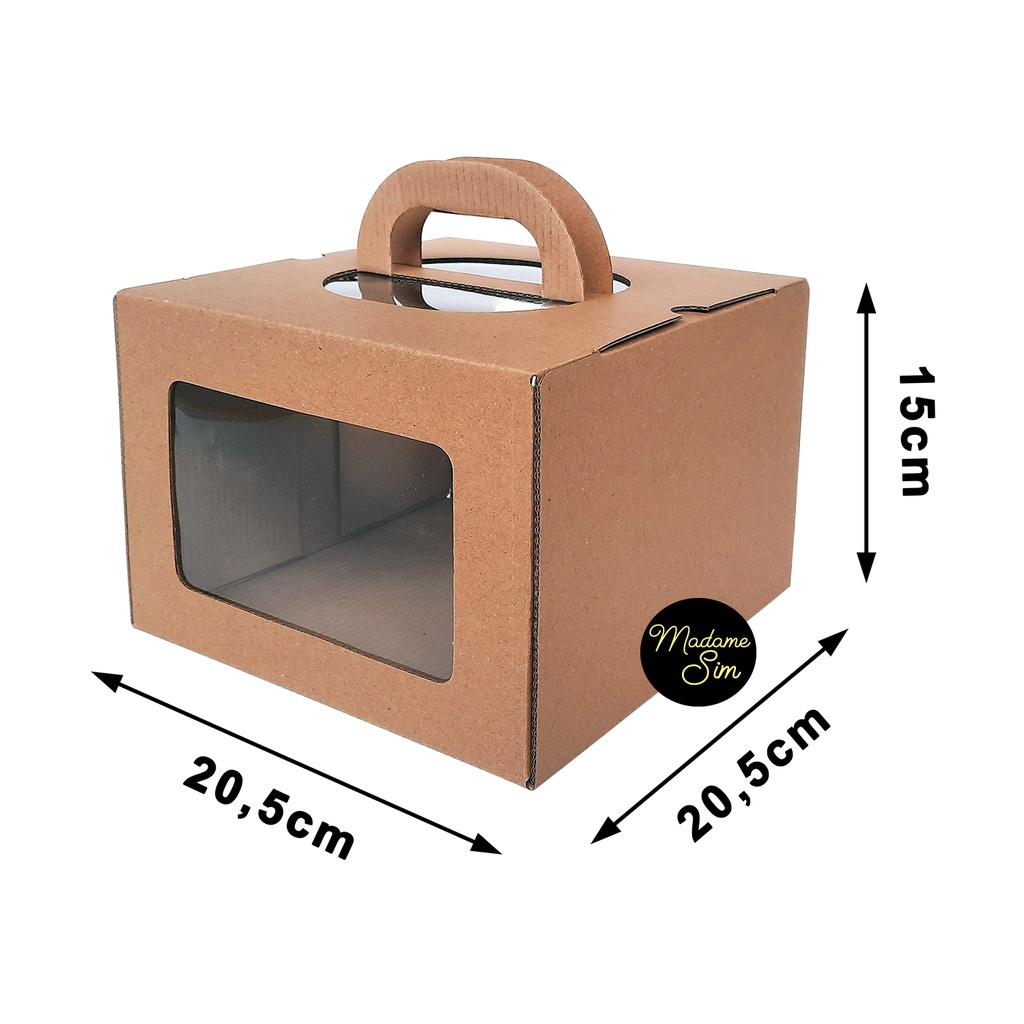 Jual GABLE BOX JINJING - KOTAK KUE ULTAH - DUS TART 20x20x15 - MS-T ...