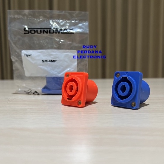 Jual SOCKET SOKET SPEAKON SPIKON FEMALE CEWEK 4P 4 PIN KOTAK PANEL BODI ...