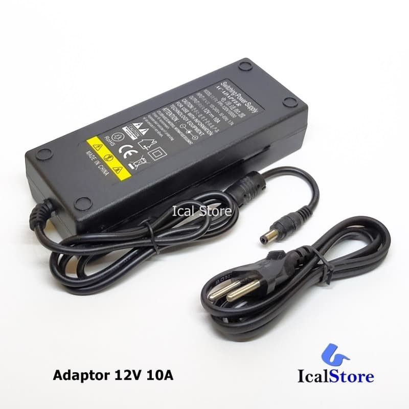 Jual Adaptor Power Supply DC 12 Volt 10 Ampere (12V - 10A) Switching ...