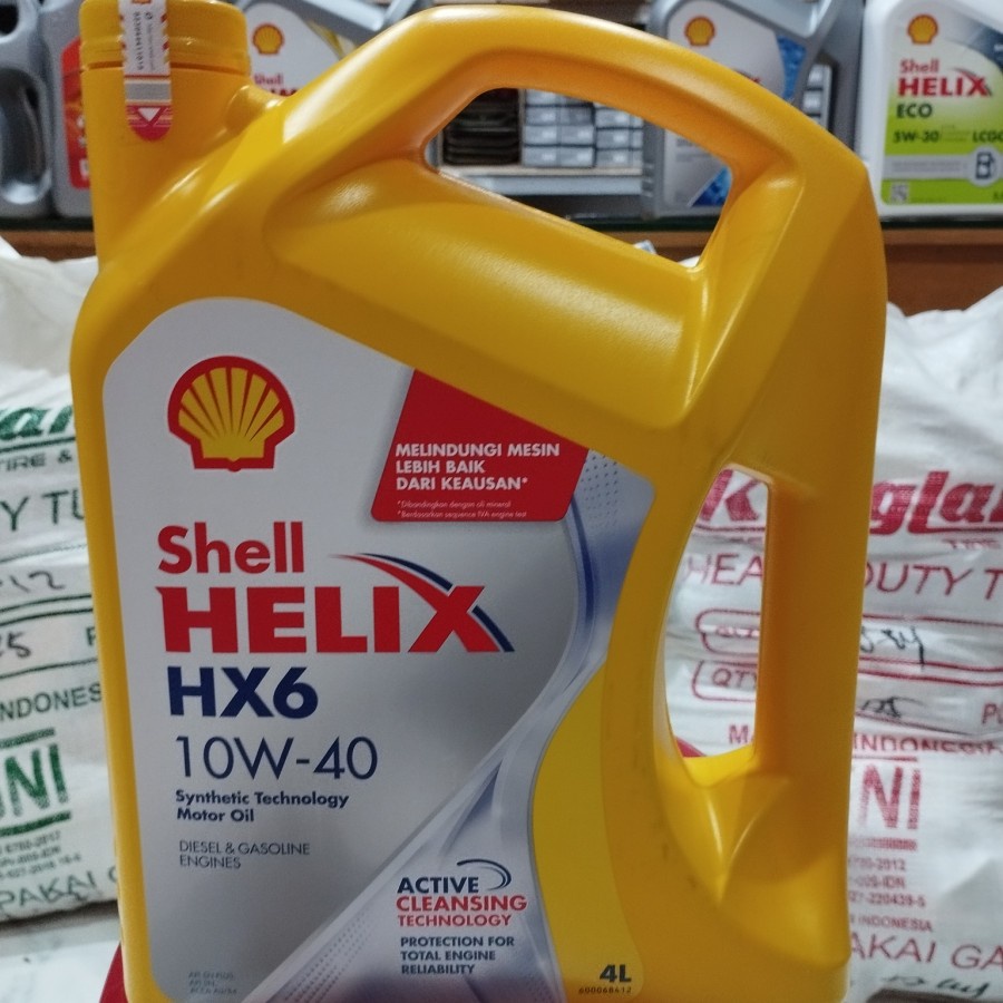Jual Oli Shell Helix HX6 10W/40 4 Liter | Shopee Indonesia